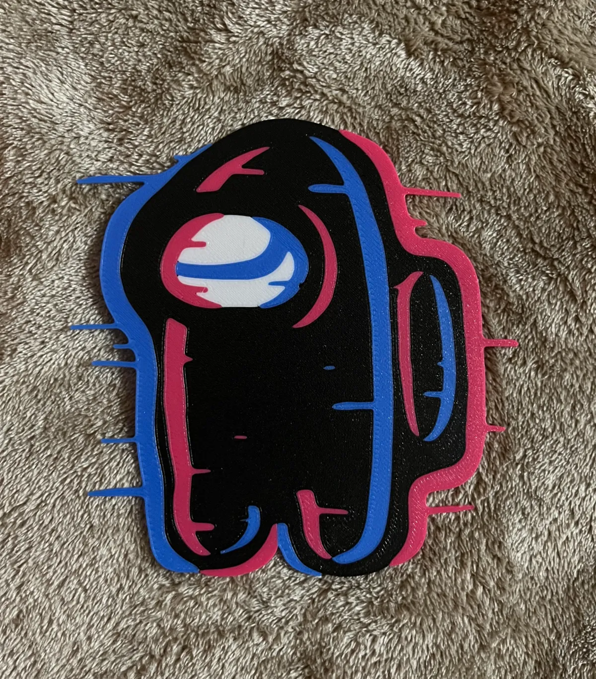 Neon Among Us Wall Art - Free 3D Print Model - MakerWorld