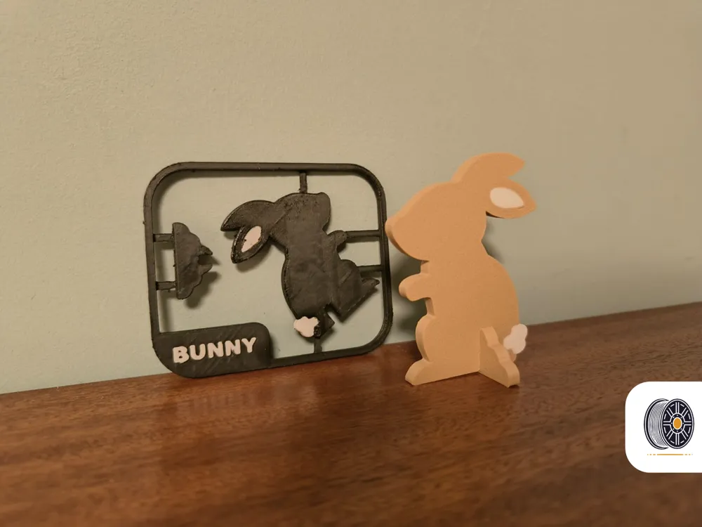 Cute Bunny Kit Card | AMS Ready, two sizes by Mike.stl - MakerWorld