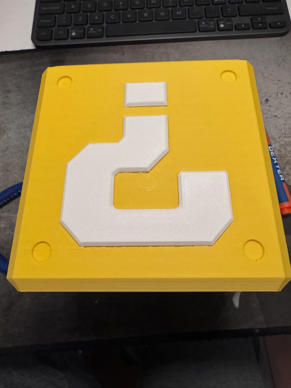V1 - Nintendo Question Mark Cube Block Box Yellow by Gigi - MakerWorld