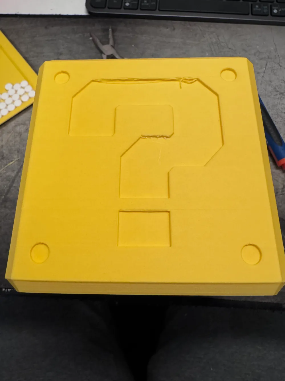 V1 - Nintendo Question Mark Cube Block Box Yellow by Gigi MakerWorld ...