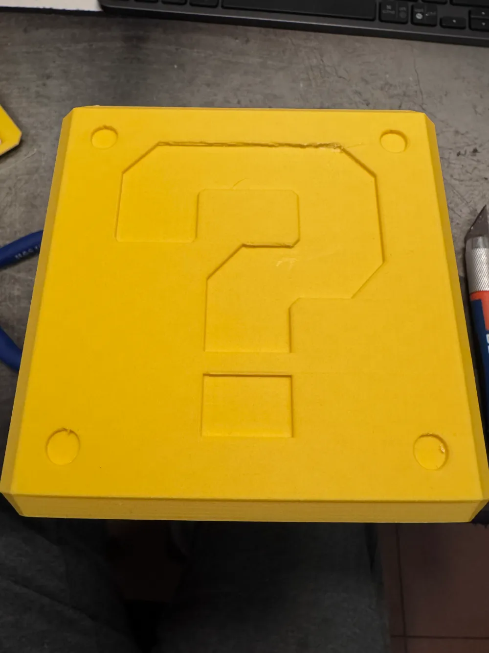 V1 - Nintendo Question Mark Cube Block Box Yellow by Gigi - MakerWorld