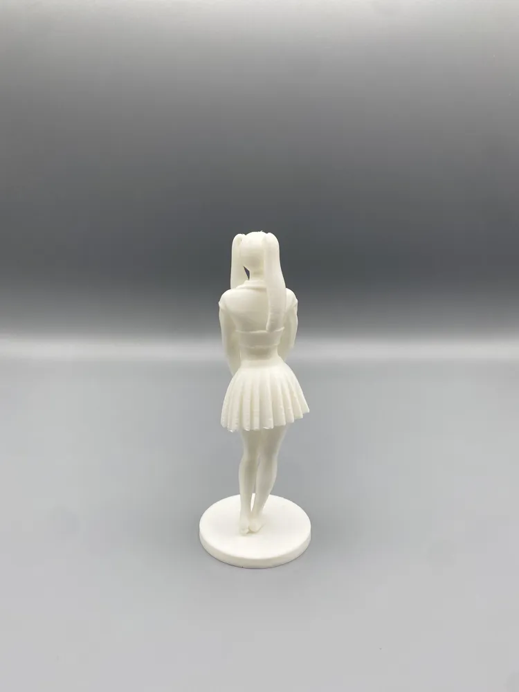 Charming Young Lady - Cute Pose - Free 3D Print Model - MakerWorld