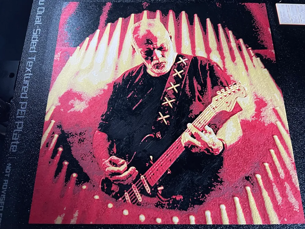 David Gilmour Hueforge by 3ddyfaber - MakerWorld