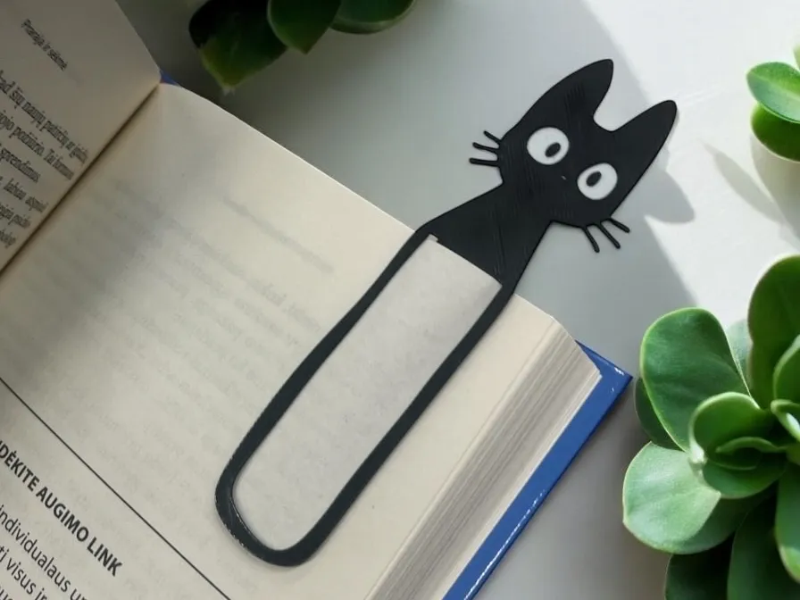 Cat BookMark - Free 3D Print Model - MakerWorld