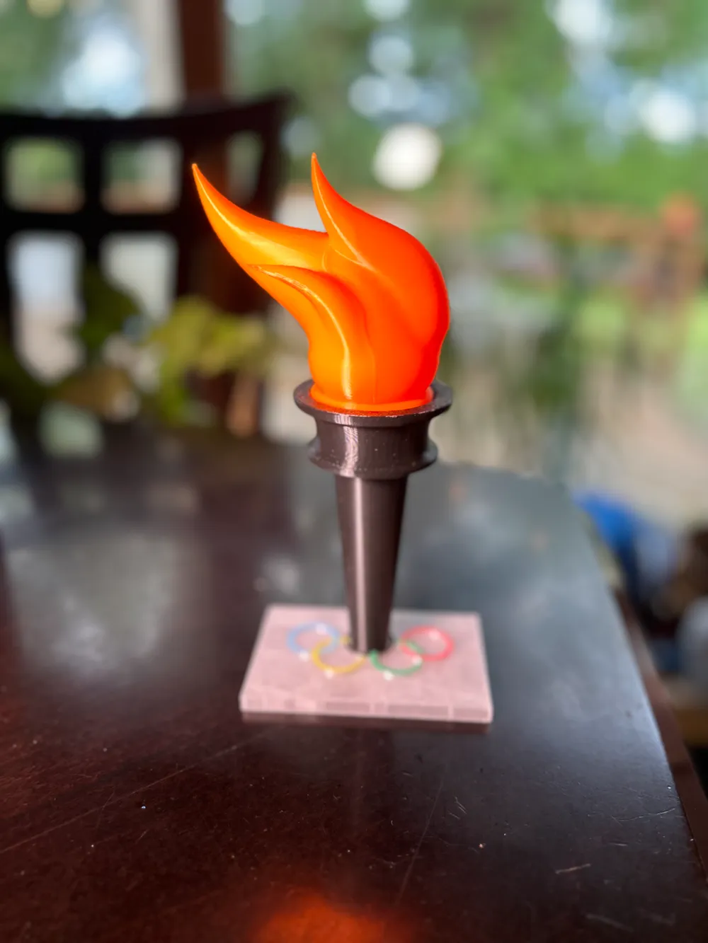 Olympic Torch with Olympic Ring base by Boy Wonder Lab MakerWorld ...