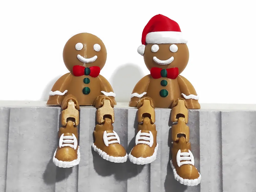 Articulated Gingerbread Flexi Christmass / Classic - Free 3D Print ...