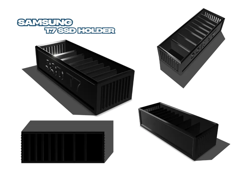 Samsung T5 / T7 SSD Holder by Flamingo_Media - MakerWorld