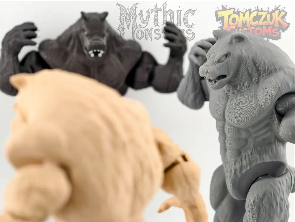 Mythic Monsters: Werewolf Action Figure! - Free 3D Print Model - MakerWorld
