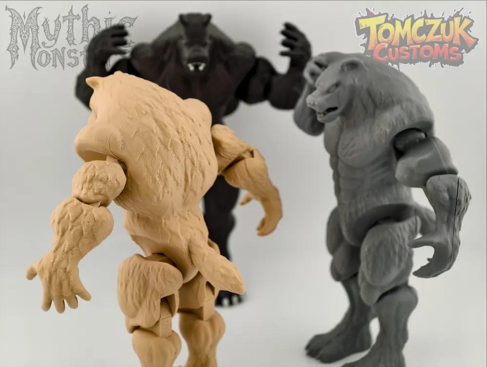 Mythic Monsters: Werewolf Action Figure! by TomczukCustoms - MakerWorld Mythic Monsters: Werewolf Action Figure! by TomczukCustoms - MakerWorld