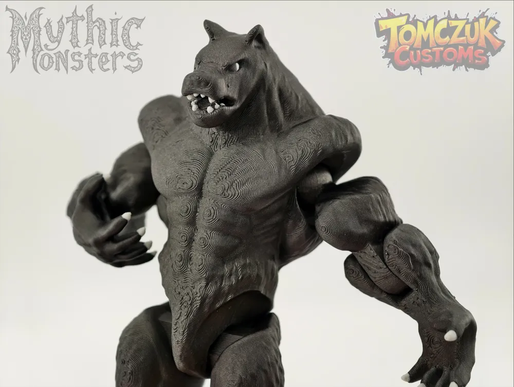 Mythic Monsters: Werewolf Action Figure! by TomczukCustoms MakerWorld: Download Free 3D Models