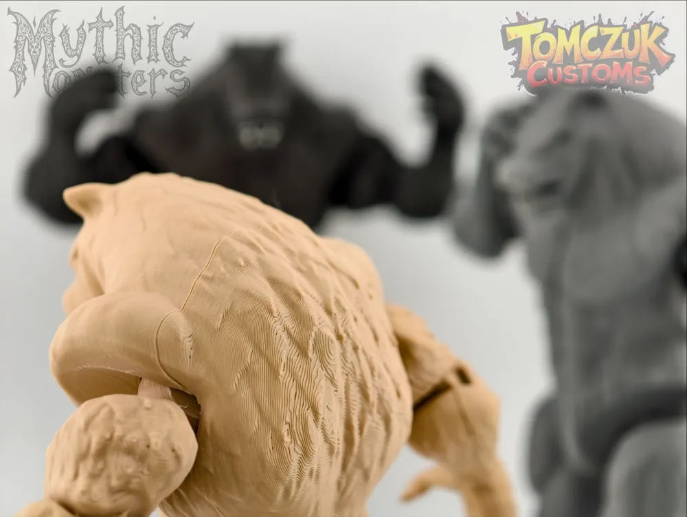 Mythic Monsters: Werewolf Action Figure! - Free 3D Print Model - MakerWorld