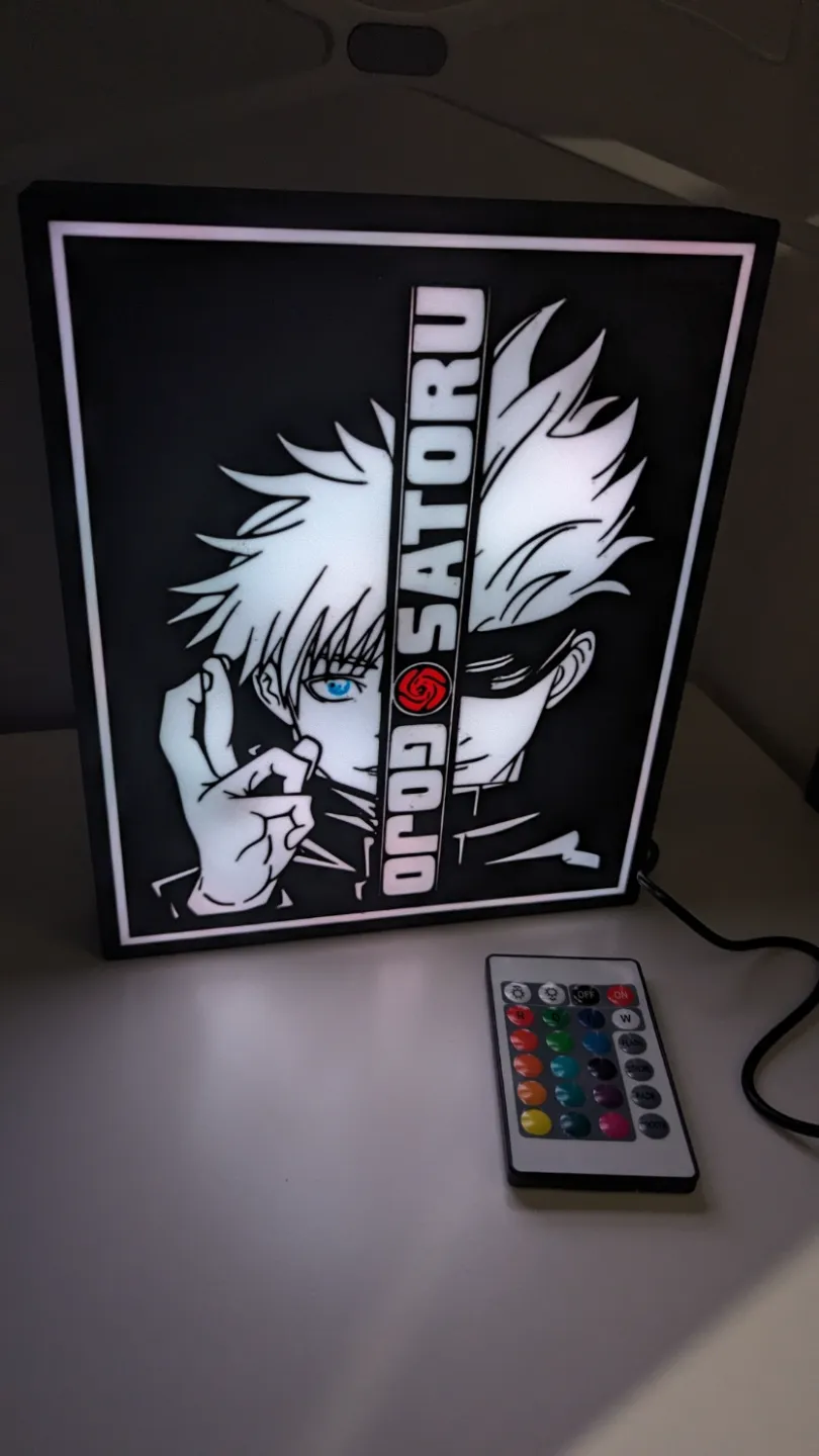 Gojo - LED light box - Saturo Gojo JUJUTSU KAISEN by INFUSE 3D - MakerWorld
