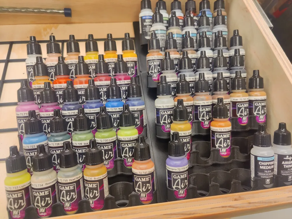 Gridfinity Hobby & Airbrush Paint - Multiple Sizes Remixed by IQndk ...