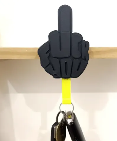 MIDDLE FINGER KEYHOLDER by TheDarkDevil666 MakerWorld: Download Free 3D ...