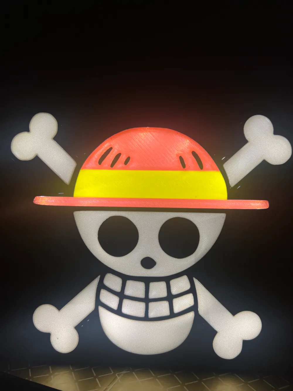 light box one pice Jolly Roger luffy by piane86 - MakerWorld