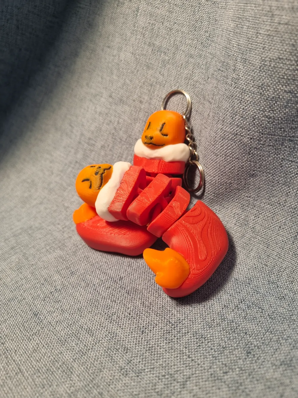 Flexi Sleepy Christmas Charmander Keychain by Big Simi - MakerWorld