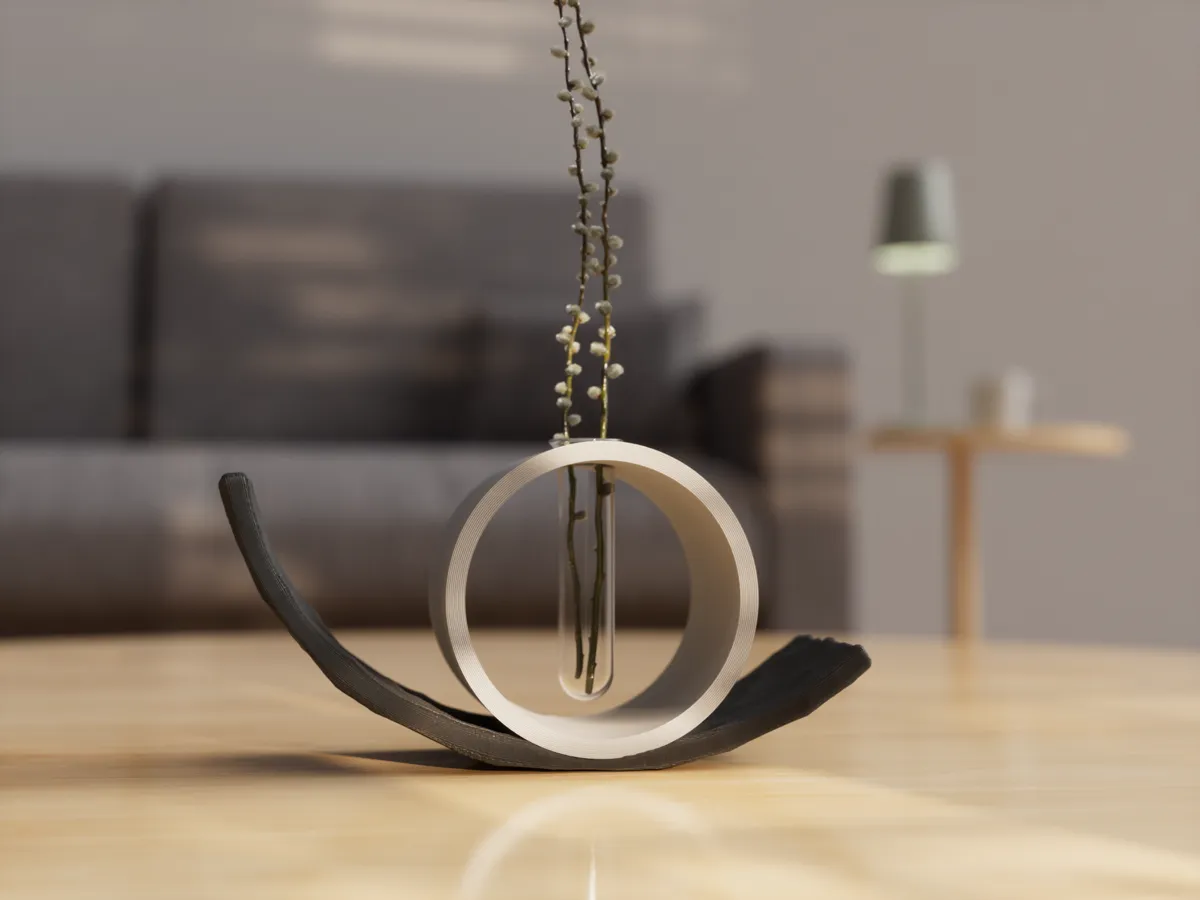 Gravity Loop Vase by Jan Hebein MakerWorld: Download Free 3D Models