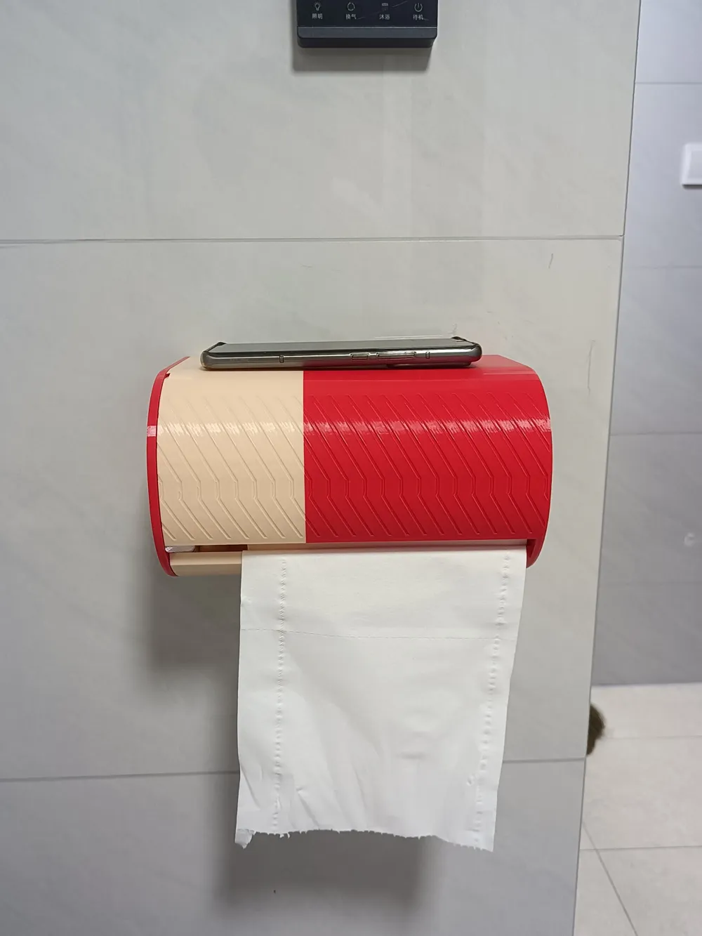 Textured Adhesive Back Roll Paper Tissue Box [Full Protection] - Free ...