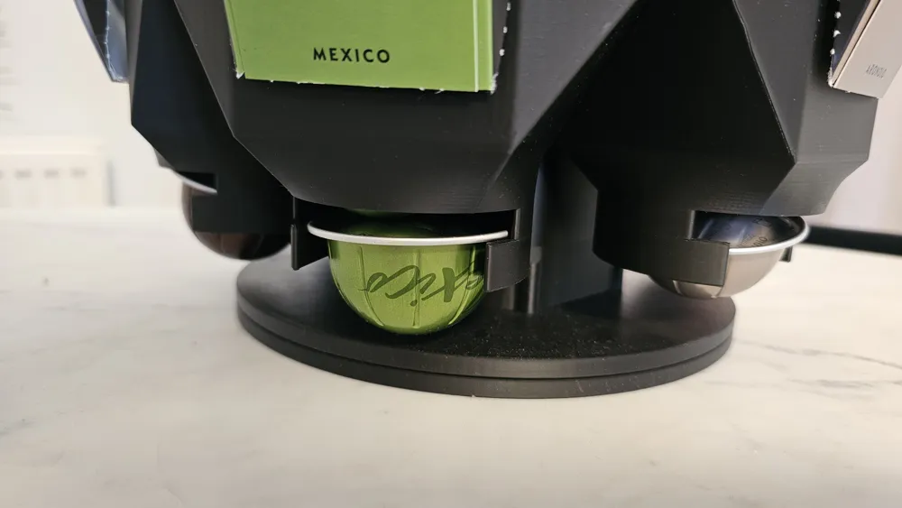 Nespresso Vertuo Rotating Capsule Holder - Free 3D Print Model - MakerWorld