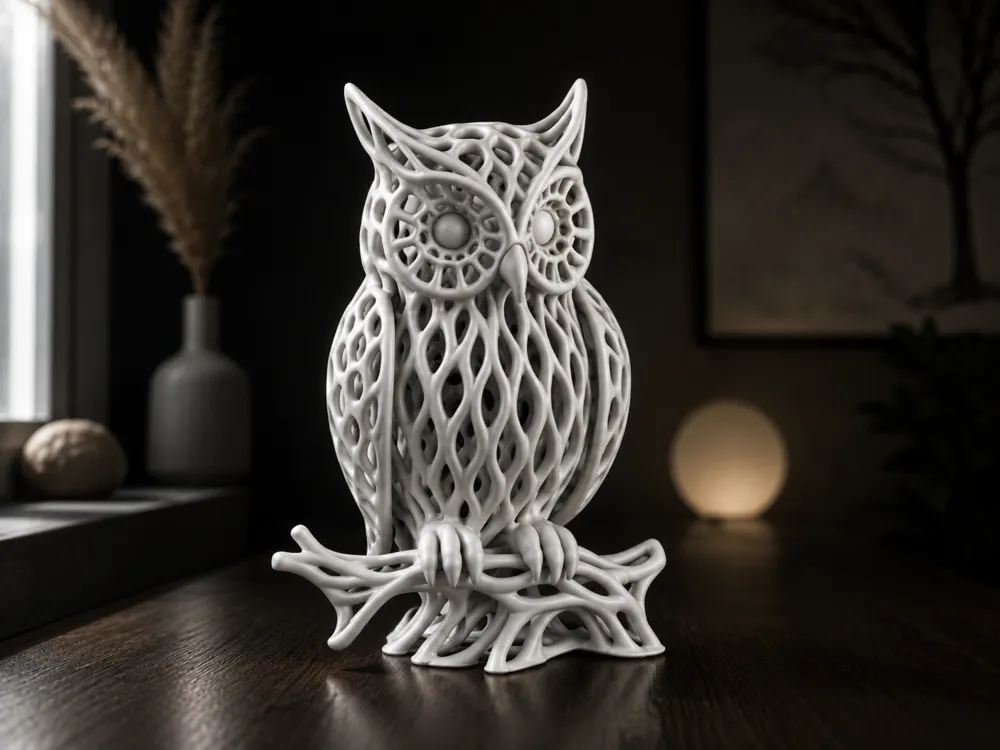 watcher owl voronoi - Free 3D Print Model - MakerWorld