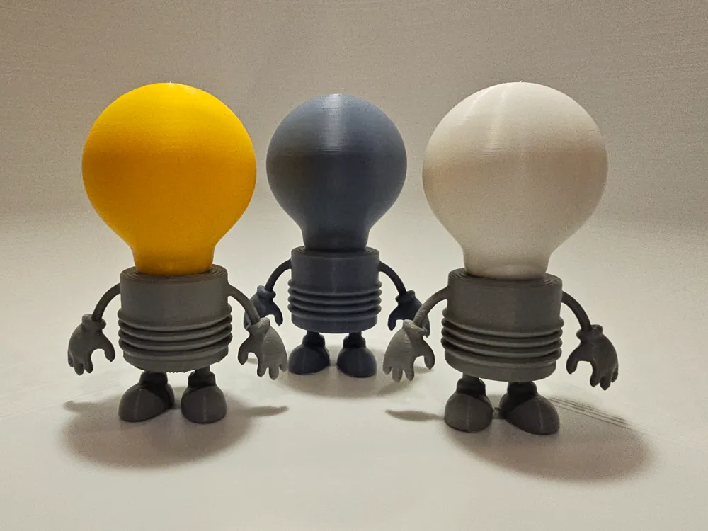Light Bulb Buddy by Chonies - MakerWorld