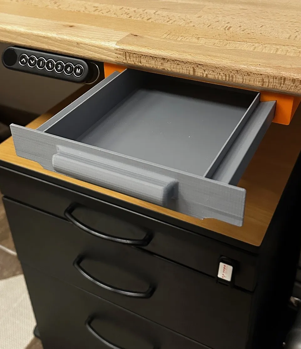 Under Desk Drawer with Holder - Free 3D Print Model - MakerWorld