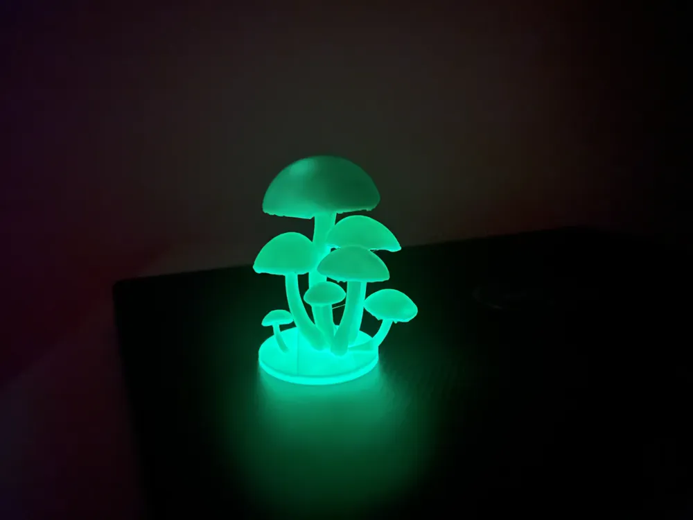 Light mushrooms (LED Lamp 001) - Free 3D Print Model - MakerWorld
