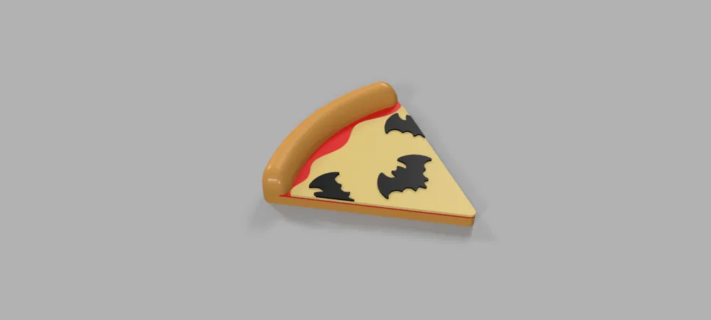 Bat Pizza Fridge Magnet by M&C Designs MakerWorld: Download Free 3D Models
