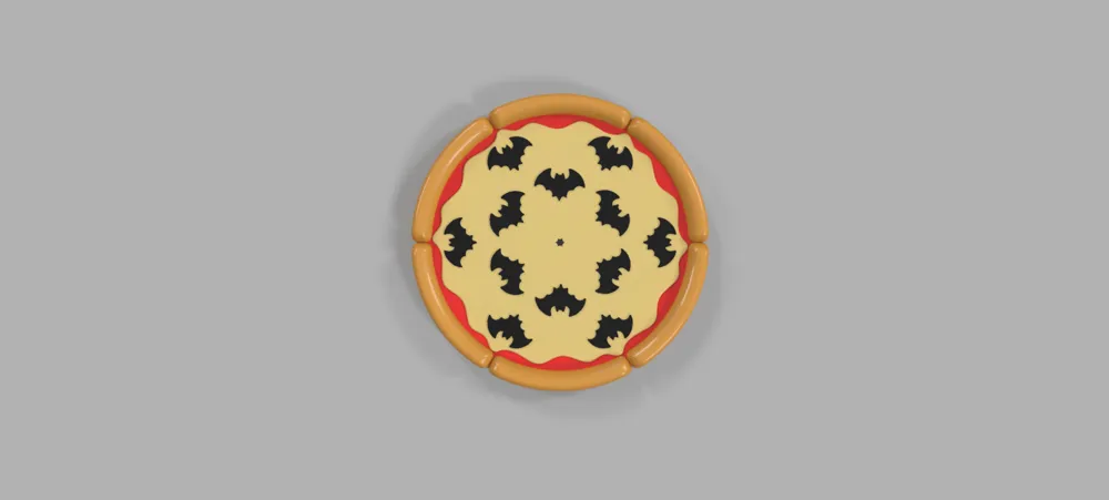 Bat Pizza Fridge Magnet by M&C Designs MakerWorld: Download Free 3D Models