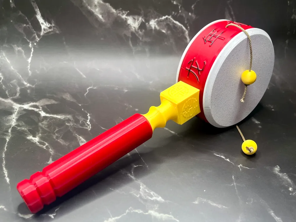 Rattle Drum - Bolang gu by SH Designs - MakerWorld