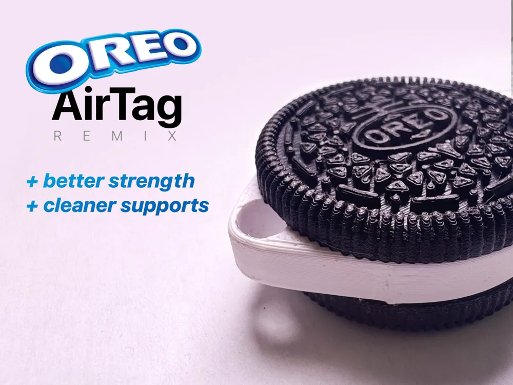 Oreo AirTag Keychain Remix Remixed by Alvaro Garcia MakerWorld ...
