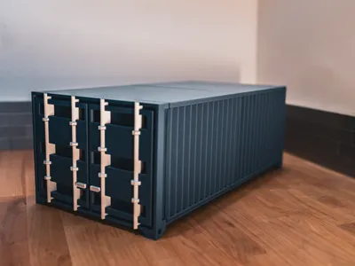 Shipping Container Monitor Riser Display by DKprints MakerWorld ...