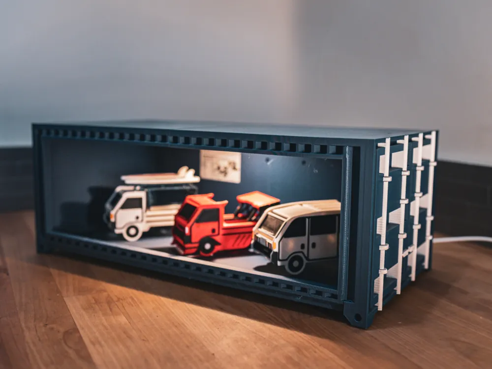 Shipping Container Monitor Riser Display by DKprints MakerWorld ...