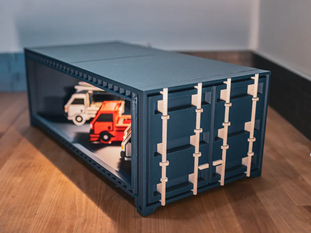 Shipping Container Monitor Riser Display by DKprints MakerWorld ...