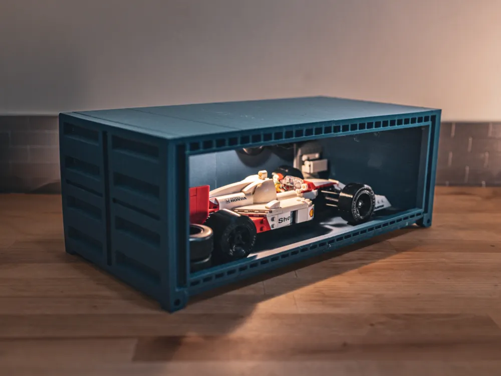 Shipping Container Monitor Riser Display - Free 3D Print Model - MakerWorld