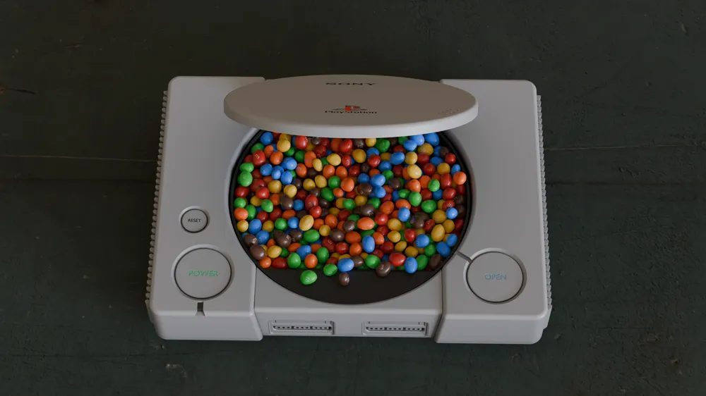 PS1 candy bowl 来自 BobbyTheDawg MakerWorld：免费下载 3D 模型
