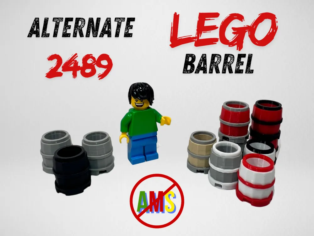 LEGO_Barrel (alternate 2489 part) by Tim_Bricker - MakerWorld