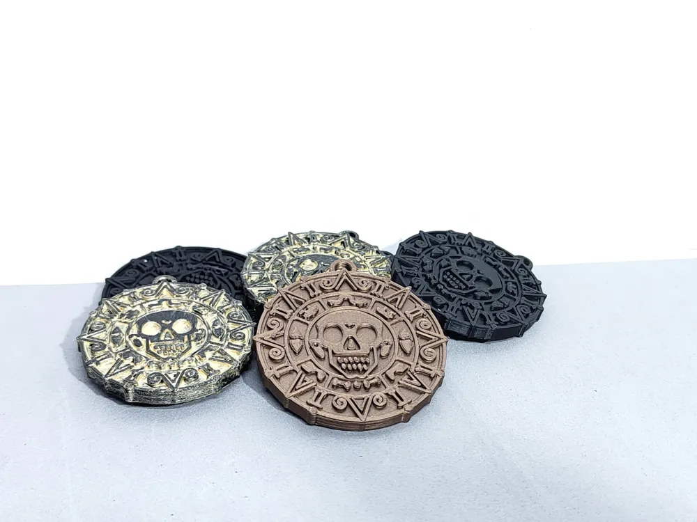 Pirate Medallion Doubloon pirate costume carnival - Free 3D Print Model ...