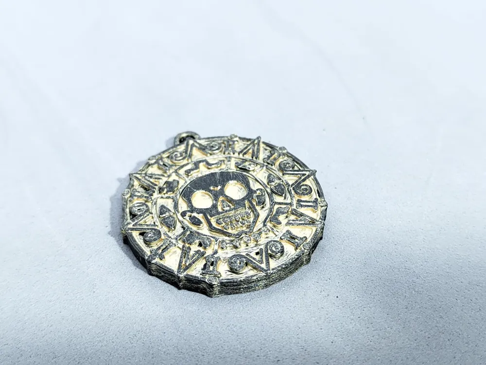 Pirate Medallion Doubloon pirate costume carnival - Free 3D Print Model ...