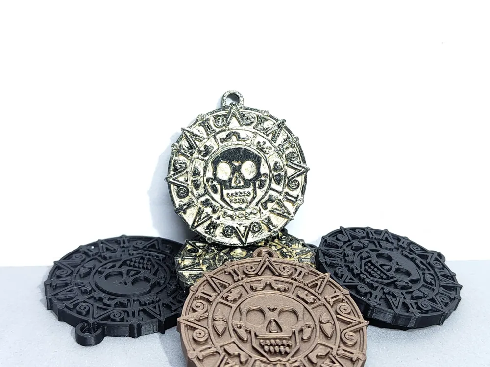 Pirate Medallion Doubloon pirate costume carnival - Free 3D Print Model ...