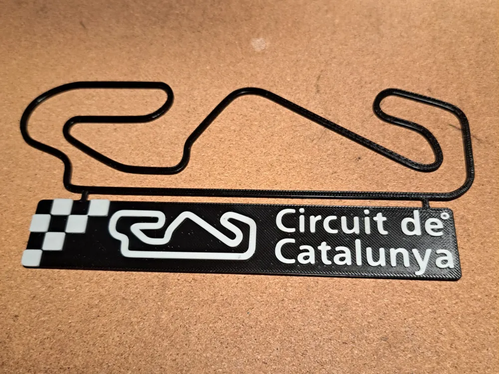 Circuit de Catalunya Track Map Wall Art by Oktober Revolution - MakerWorld