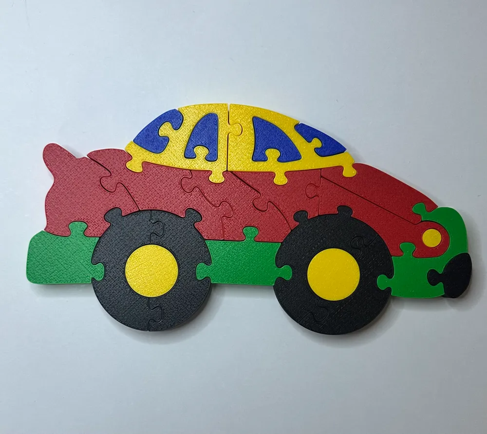 PUZZLECAR EDUCATION FOR KIDS by MICHAL_3Dtisk - MakerWorld