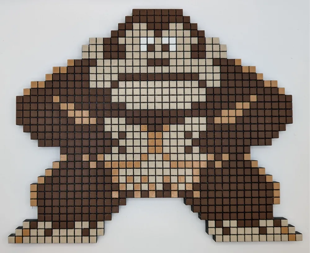 Pixel Art Model - Donkey Kong by temmu - MakerWorld