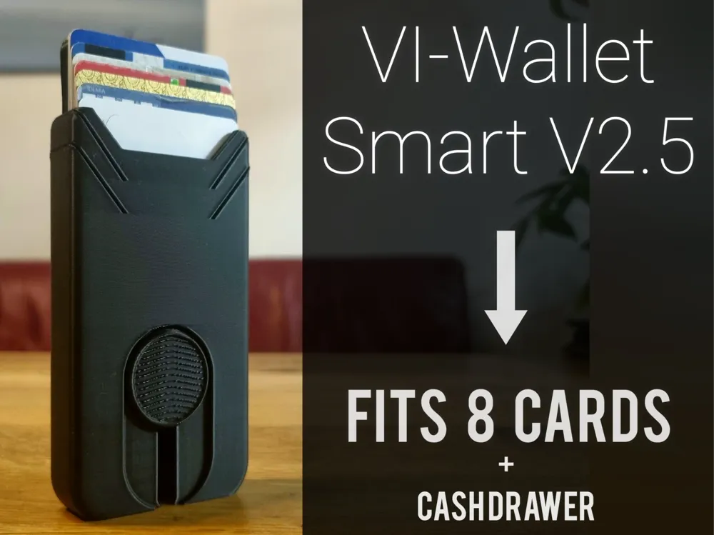 VI-Wallet Smart V2.5 - 8 Cards by Waßmer - Made by Mind - MakerWorld