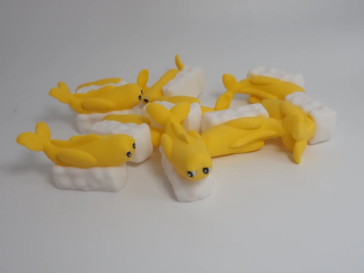 Stretchy Tatsugiri - Yellow - No support needed by LM3D MakerWorld: Download Free 3D Models