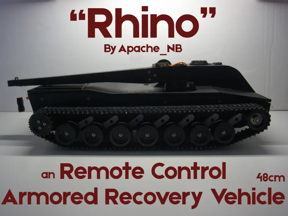 "Rhino" RC Armored Recovery Vehicle - Free 3D Print Model - MakerWorld