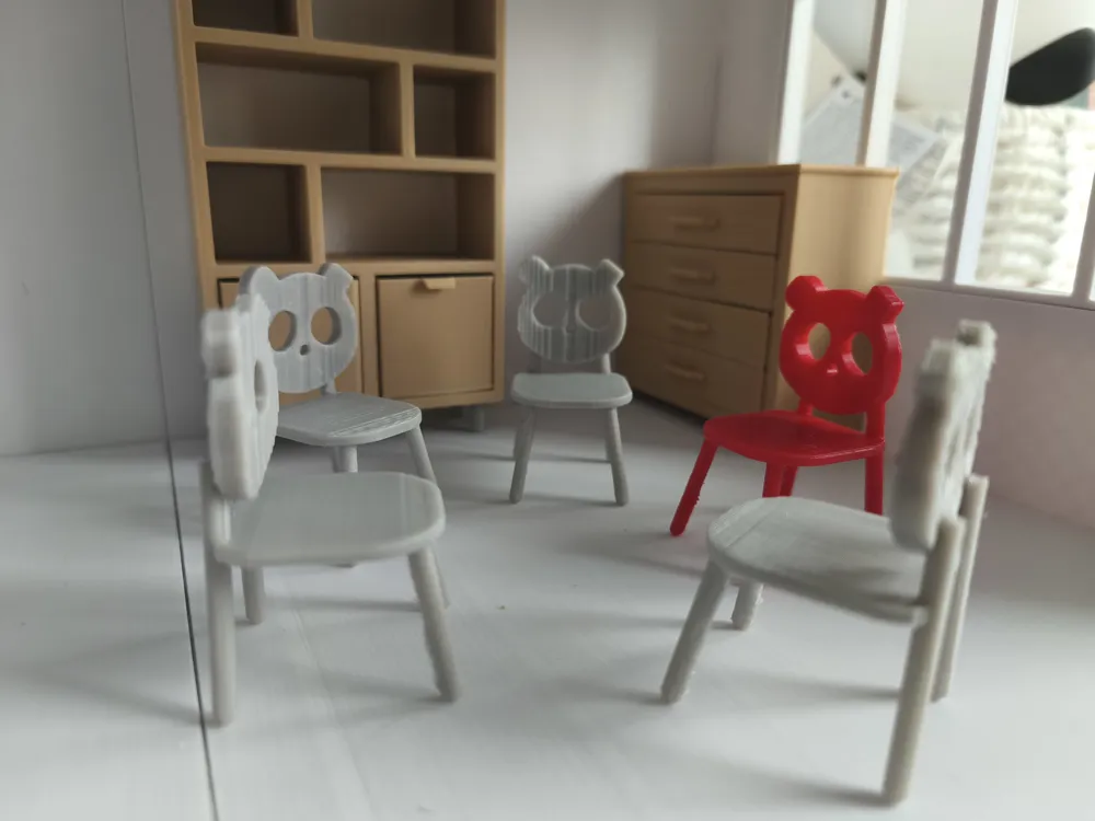 Miniature chair for small dolls - Free 3D Print Model - MakerWorld