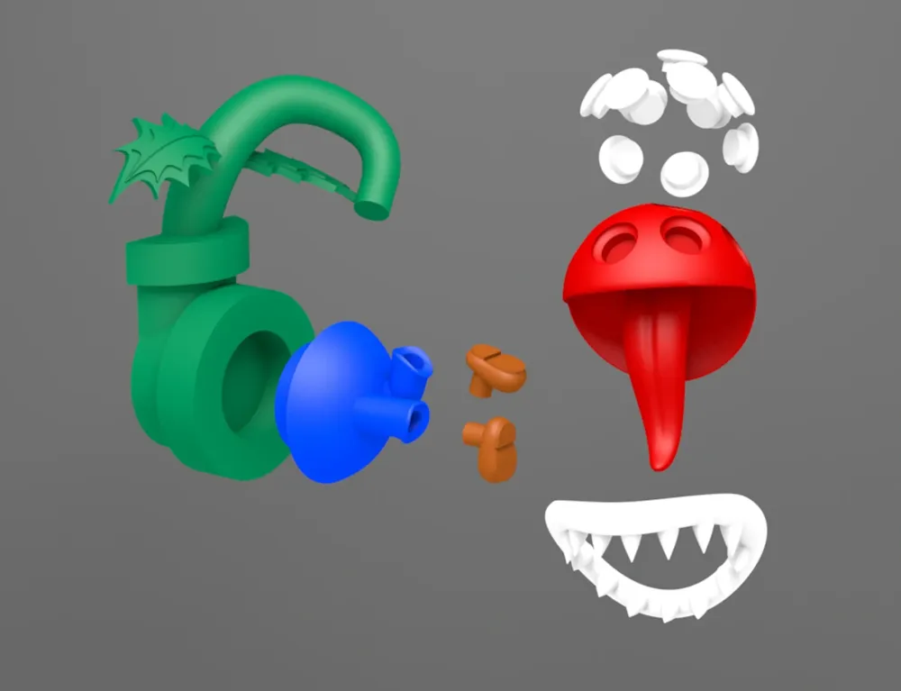 Mario/Venus Flytrap/Refrigerator Magnet/Multiple Versions and Colors ...