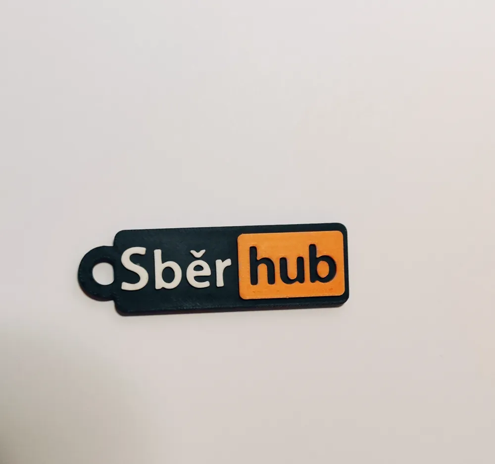 Sberhub logo (Po*nhub style) by Carlson - MakerWorld