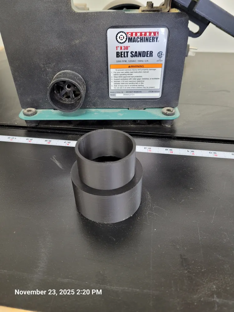 1 x 30 inch sander dust port adapter - Free 3D Print Model - MakerWorld
